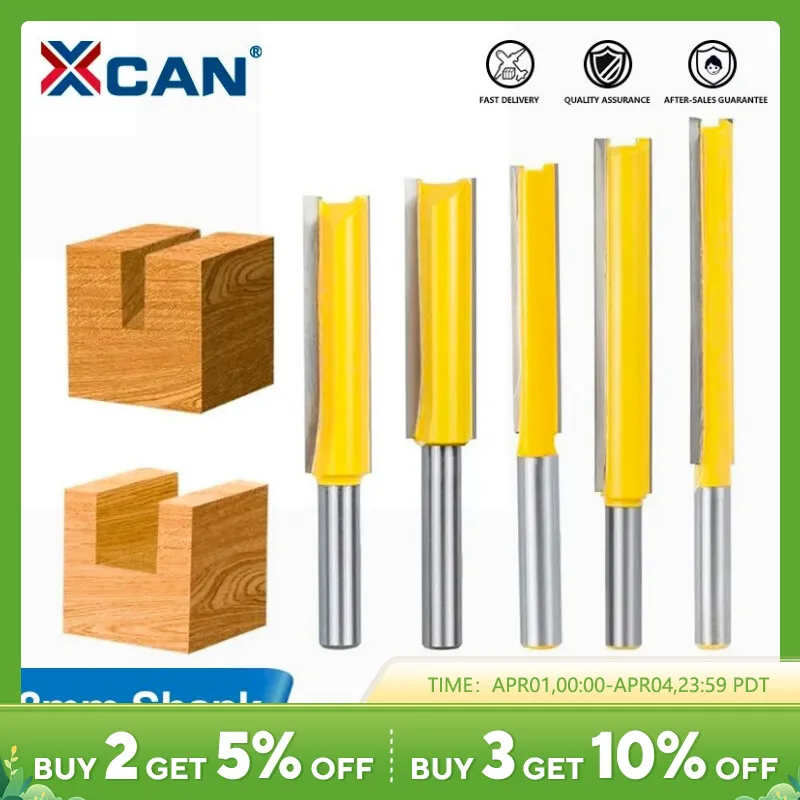 Flush-Trim-Router-Bit-Long-50-76mm-Wood-Router-Bit-8mm-Shank-Straight ...