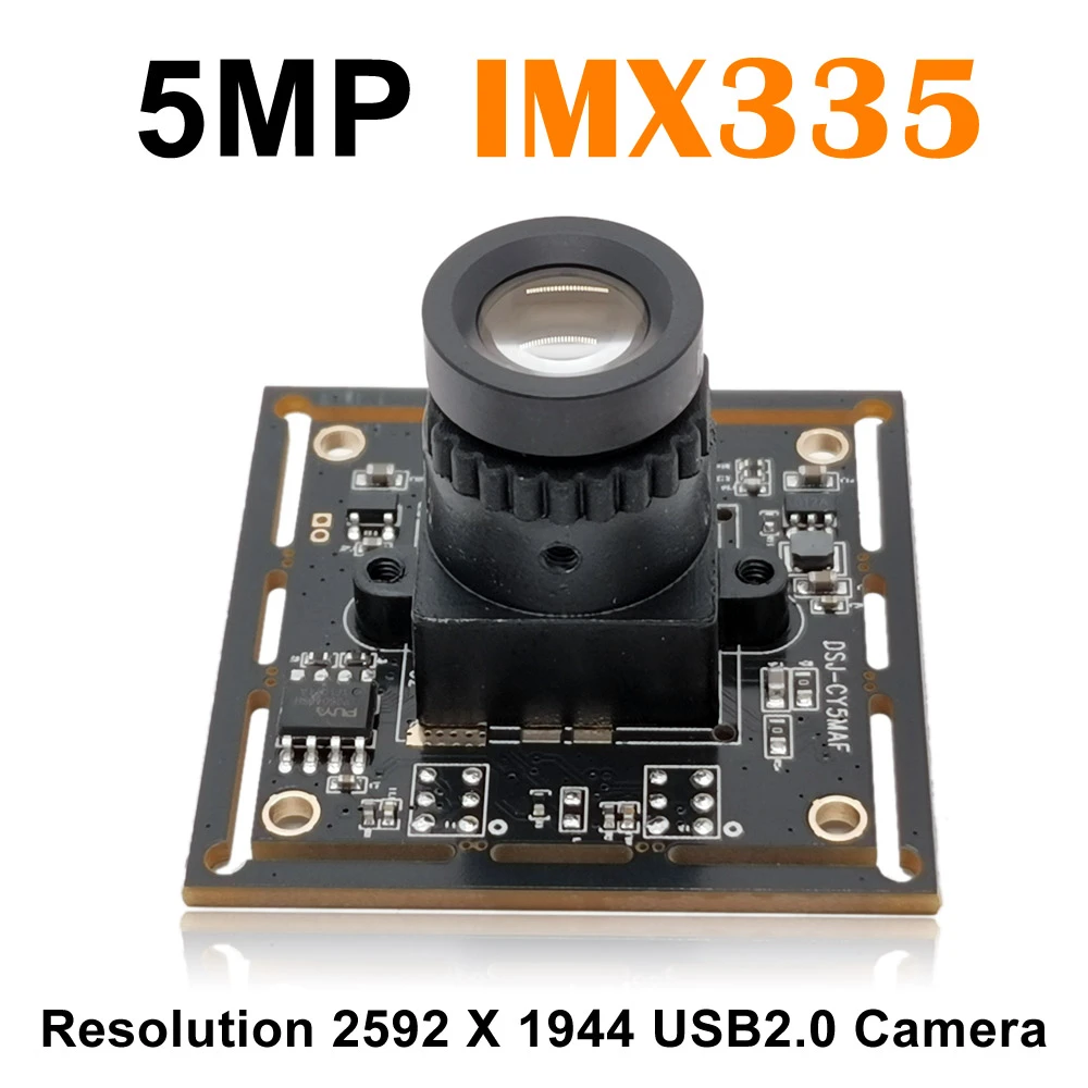 SMTKEY 5MP USB Camera IMX335 CMOS Sensor Low Illumination 30FPS 90° Degree PC Camera Module ...