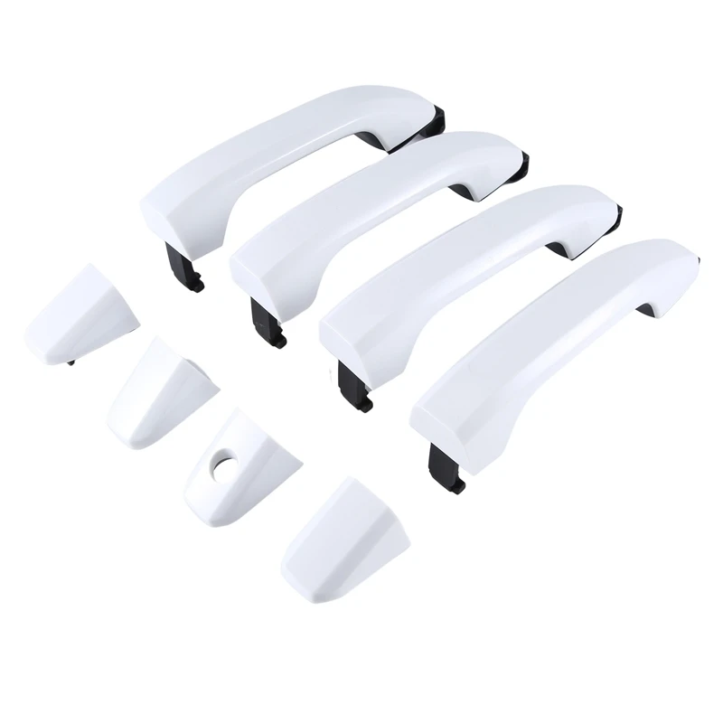 1 Set White Exterior Outside Door Handles 22923605 22929412 For Chevy ...