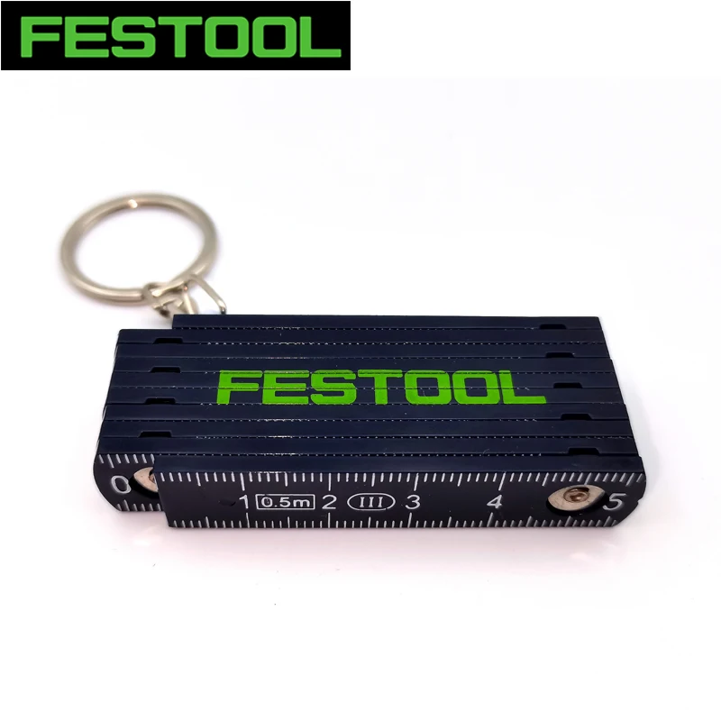 FESTOOL 0.5M Folding Ruler Mini Carry Keychain Waist Hanging Gift ...