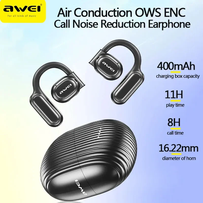 Awei-TZ6-OWS-Air-Conduction-Bluetooth-Earphones-V5-3-ENC-Wireless ...