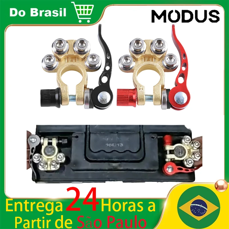 1 Par 12V 24V Carro Automotivo Top Post Terminais de Bateria Fio Cabo ...