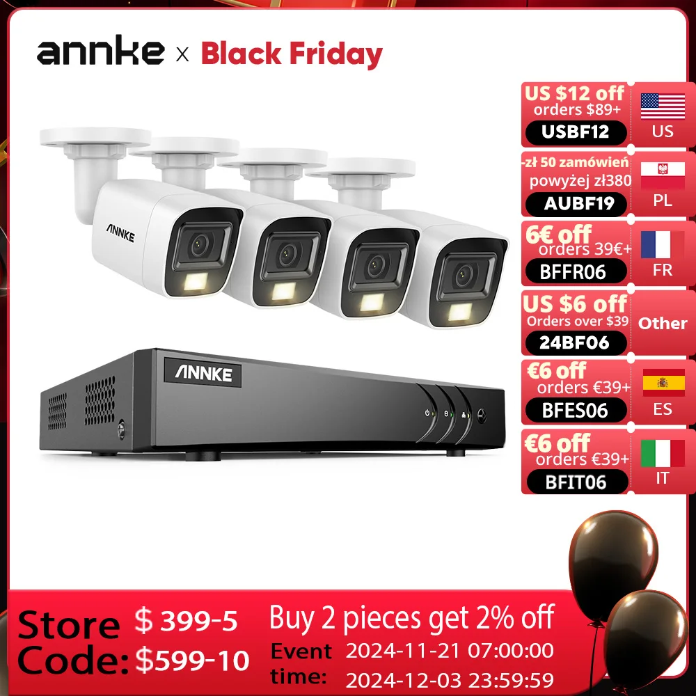 ANNKE-8CH-5MP-Video-Security-System-CCTV-Kit-DVR-Audio-Security-System-Outdoor-Color-Night ...