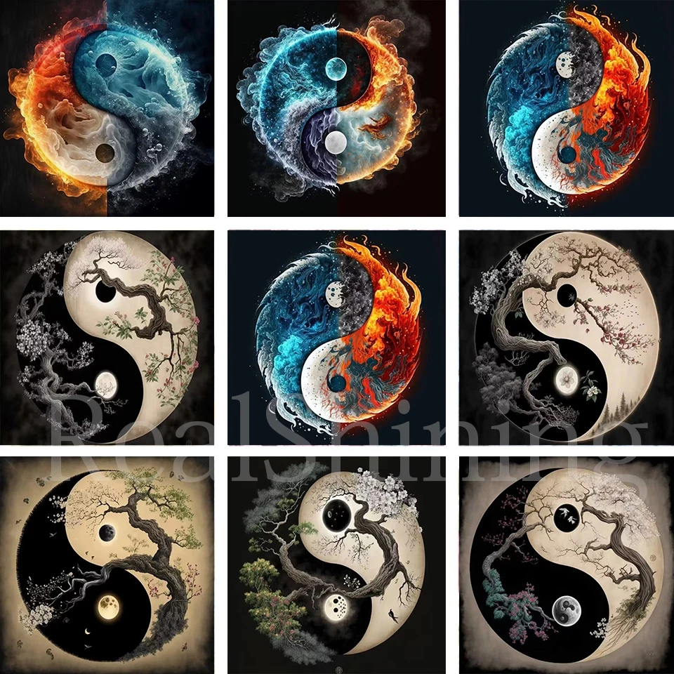 Tai-Chi-Tree-Of-Life-Diamond-Painting-Yin-Yang-Abstract-Cloud-Cross ...