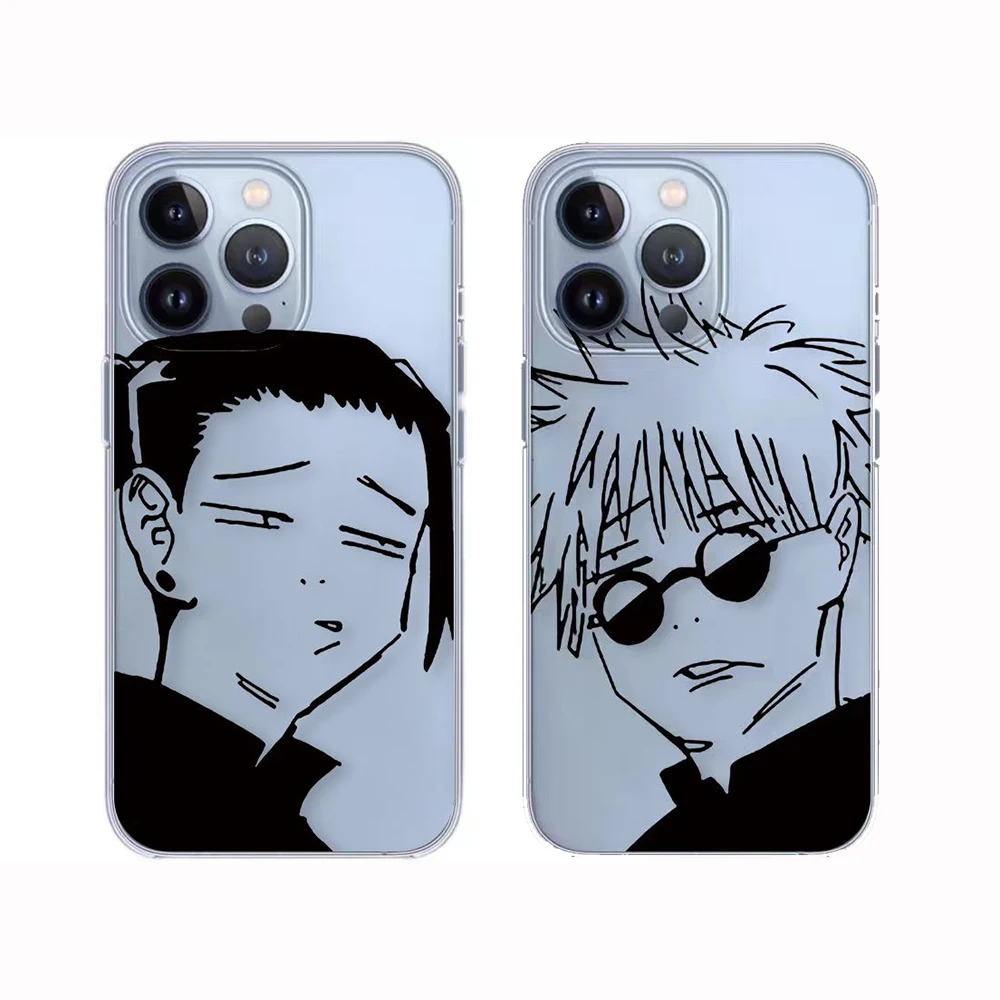 Soft-Case-Protection-for-iPhone-Funny-Anime-Gojo-Satoru-Suguru-Geto ...