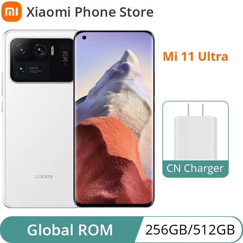 Xiaomi teléfono inteligente Mi 11 Ultra, ROM Global, Snapdragon 888, ocho núcleos, cámaras ...