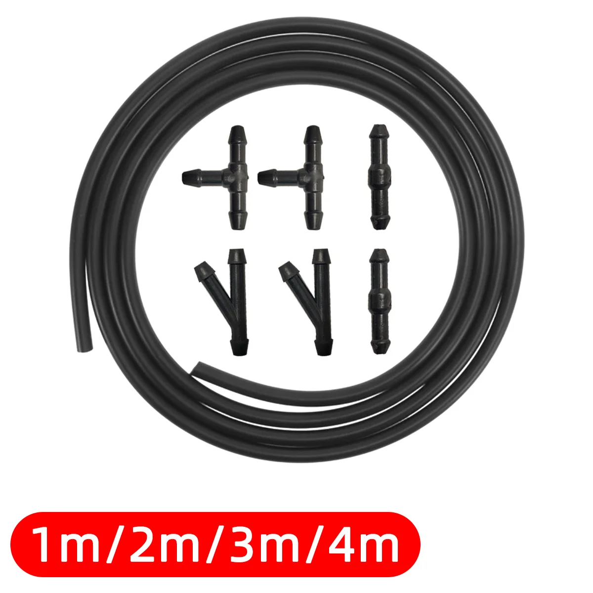 Universal-Windshield-Washer-Nozzle-Hose-Tube-Pipe-W-Connector-T-Y ...