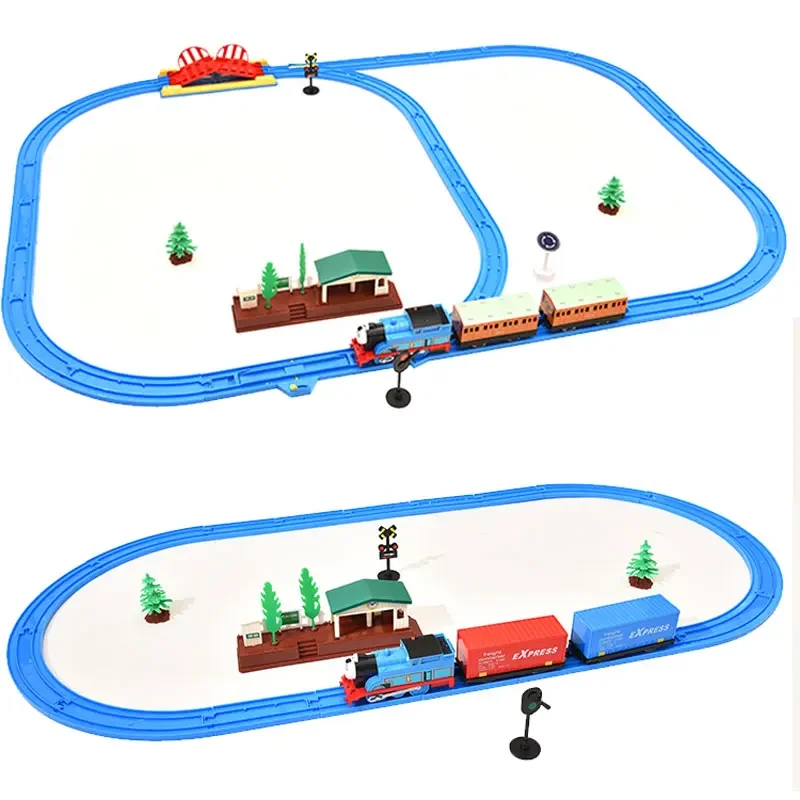 Thomas and Friends Train Toy Rail Car Puzzle Assembly Splicing Electric ...