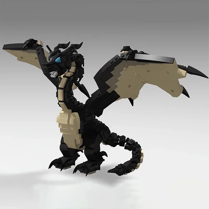 MOC-73357-Classic-Games-Characters-Black-Dragon-Building-Block-Kit ...