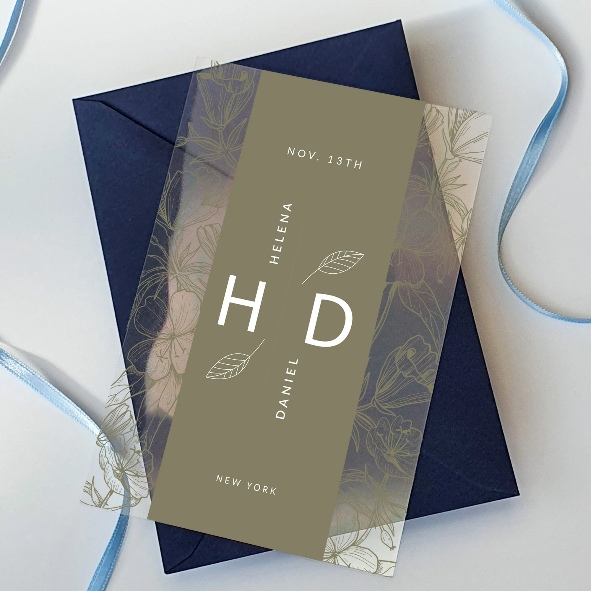 Custom-Acrylic-Wedding-Invitation-Minimalist-Design-Invitation-Clear ...