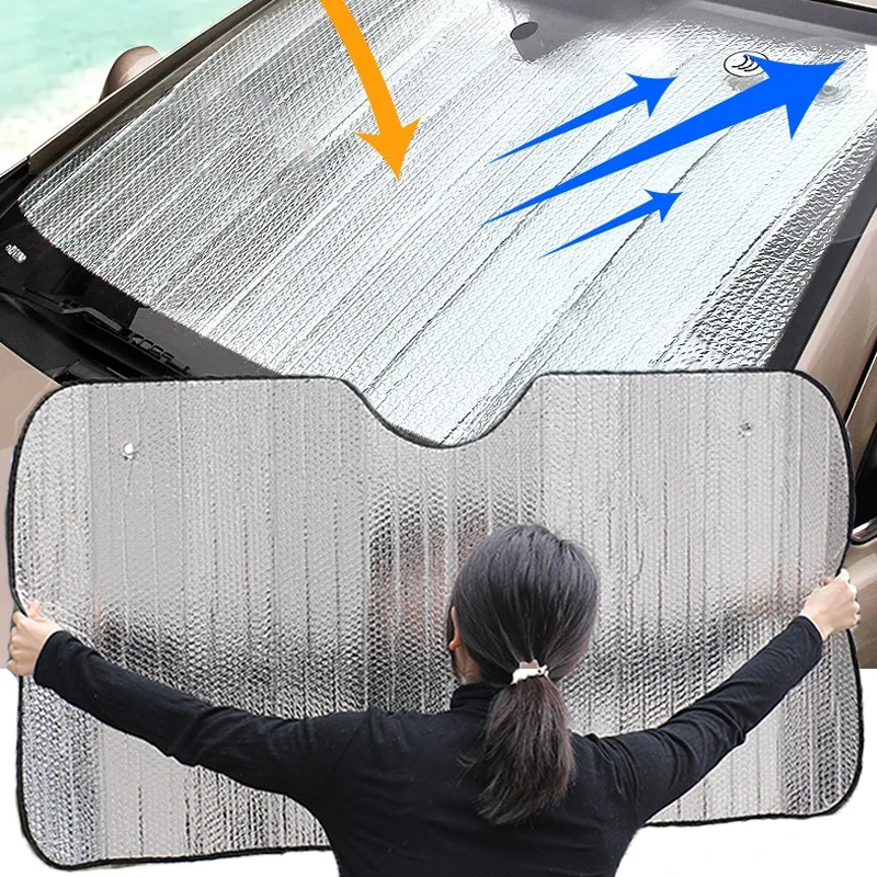 Parasole retrattile per finestrino anteriore dell'auto protezione UV ...