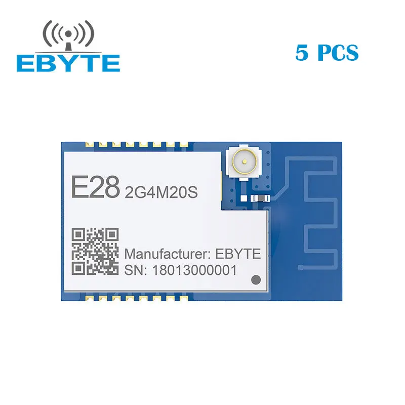 5PCS-SX1280-Blue-tooth-Wireless-Module-2-4GHz-20dBm-LoRa-Long-Range-6km ...