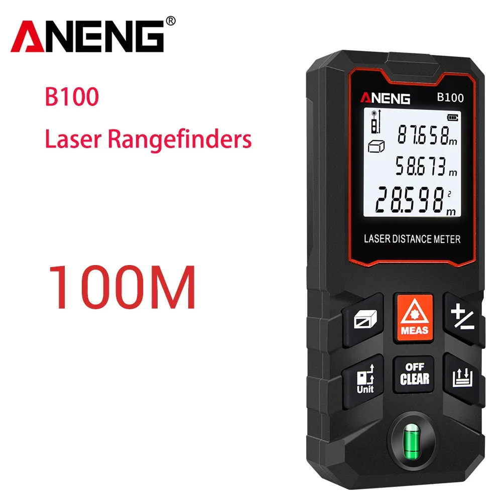 ANENG-B100-Mini-Large-Screen-Laser-Rangefinder-100M-Laser-Distance ...