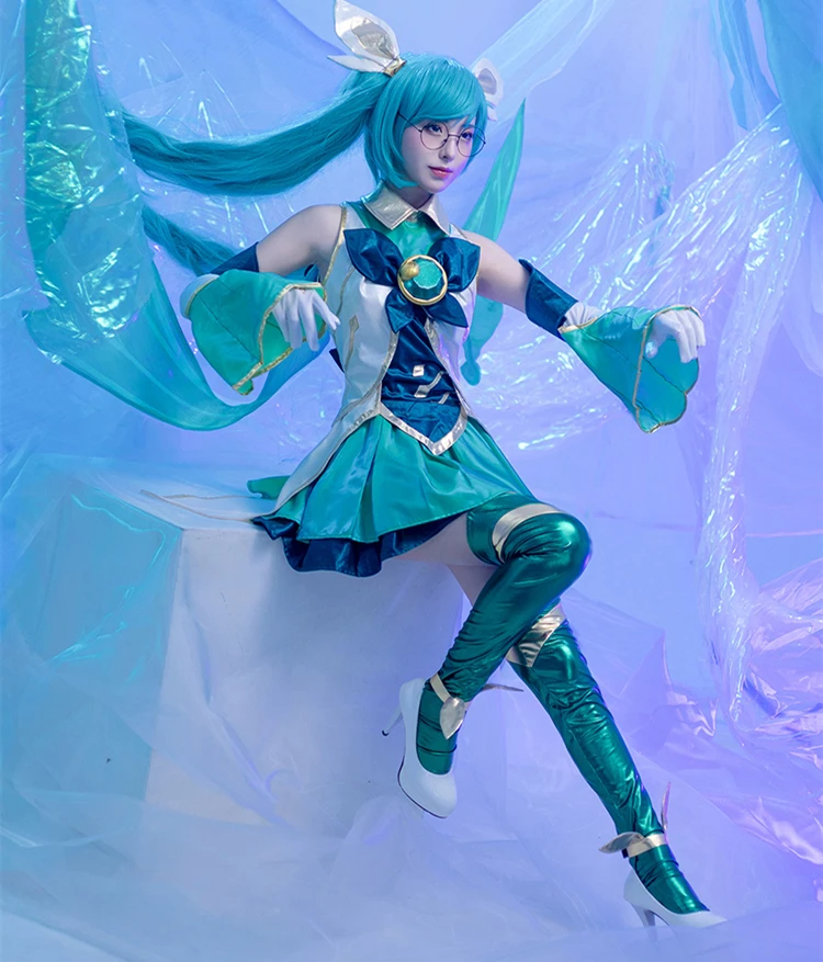 Irelia H Store League of Legends Sona Star Guardian Cosplay Costume dress female Halloween Costumes