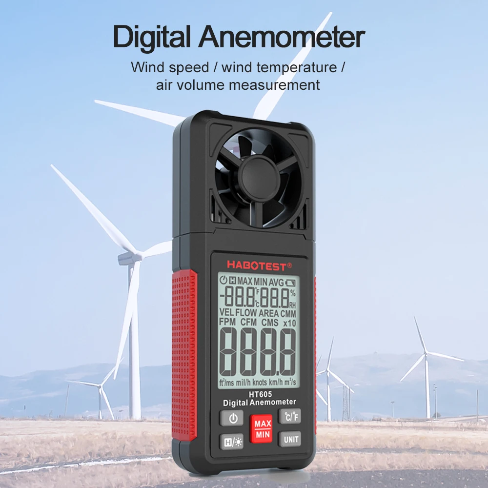 HABOTEST HT605 Anemometer / Wind Speed Meter
