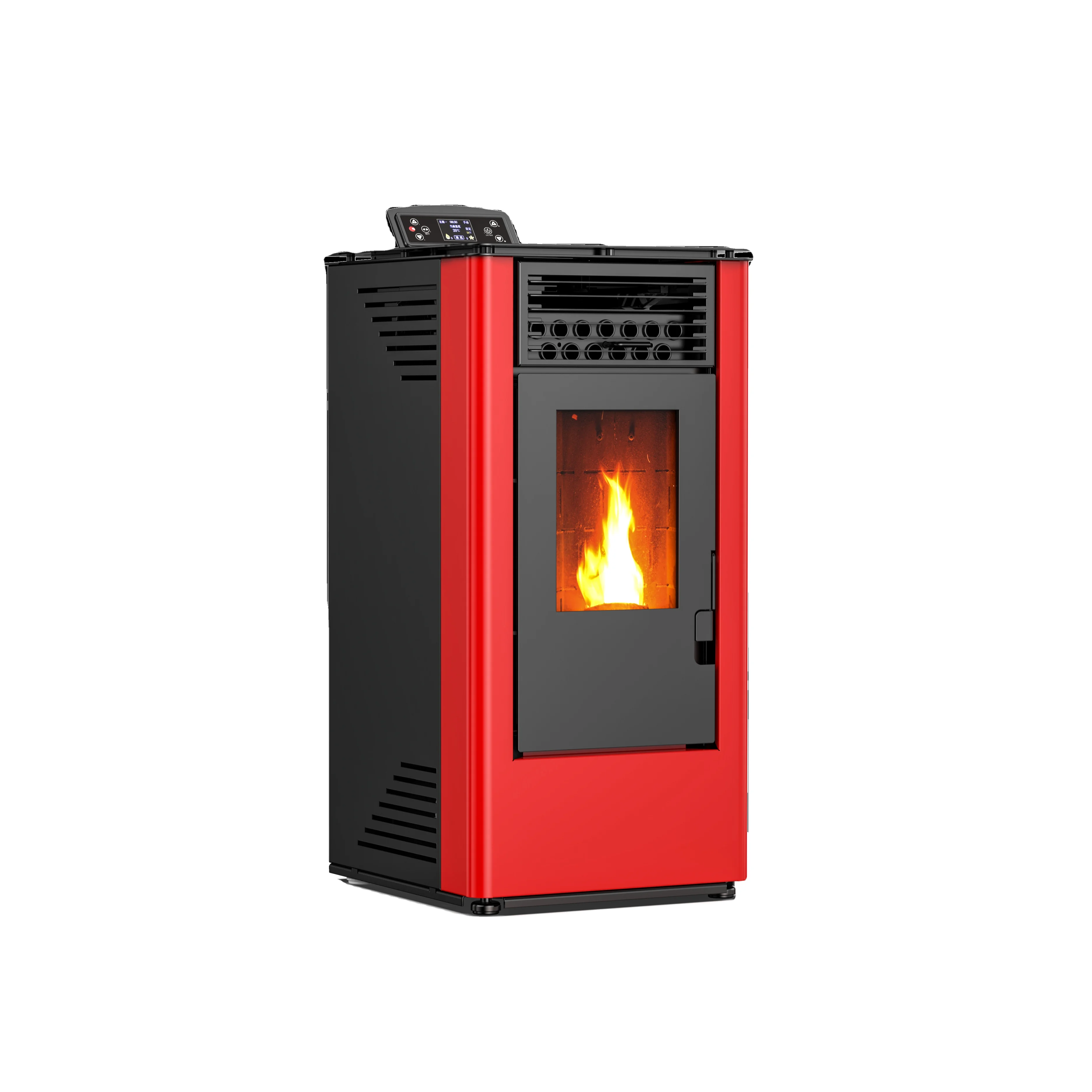 KM0801C-High-Efficiency-Smoke-Free-pellet-fireplace-automatic-feeding ...