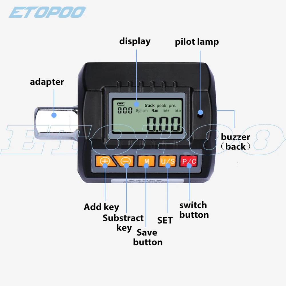 High Precision Mini Torque Adapter Square Drive 1/2''1/4'' 3/8 ...