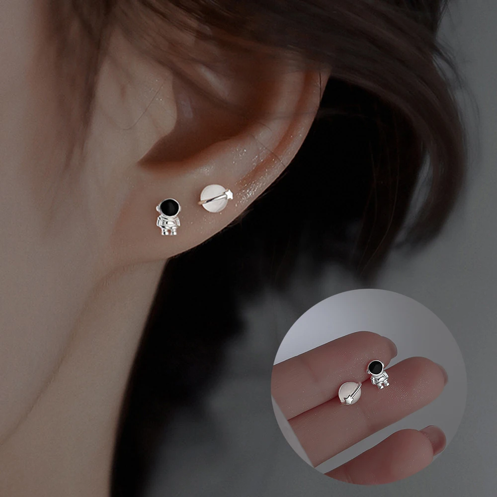 Earring Star Asymmetric Planet | Space Star Astronaut Earrings - 2023 ...