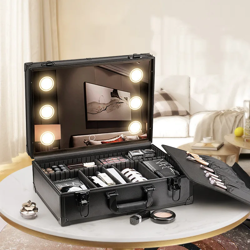 Portable-Makeup-Train-Case-Cosmetic-Organizer-Makeup-Case-with-Light ...