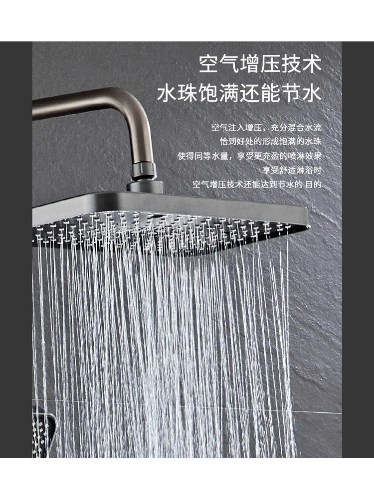 White-Shower-Set-Piano-Keys-Bathroom-Shower-System-Brass-Bathtub-Hot ...