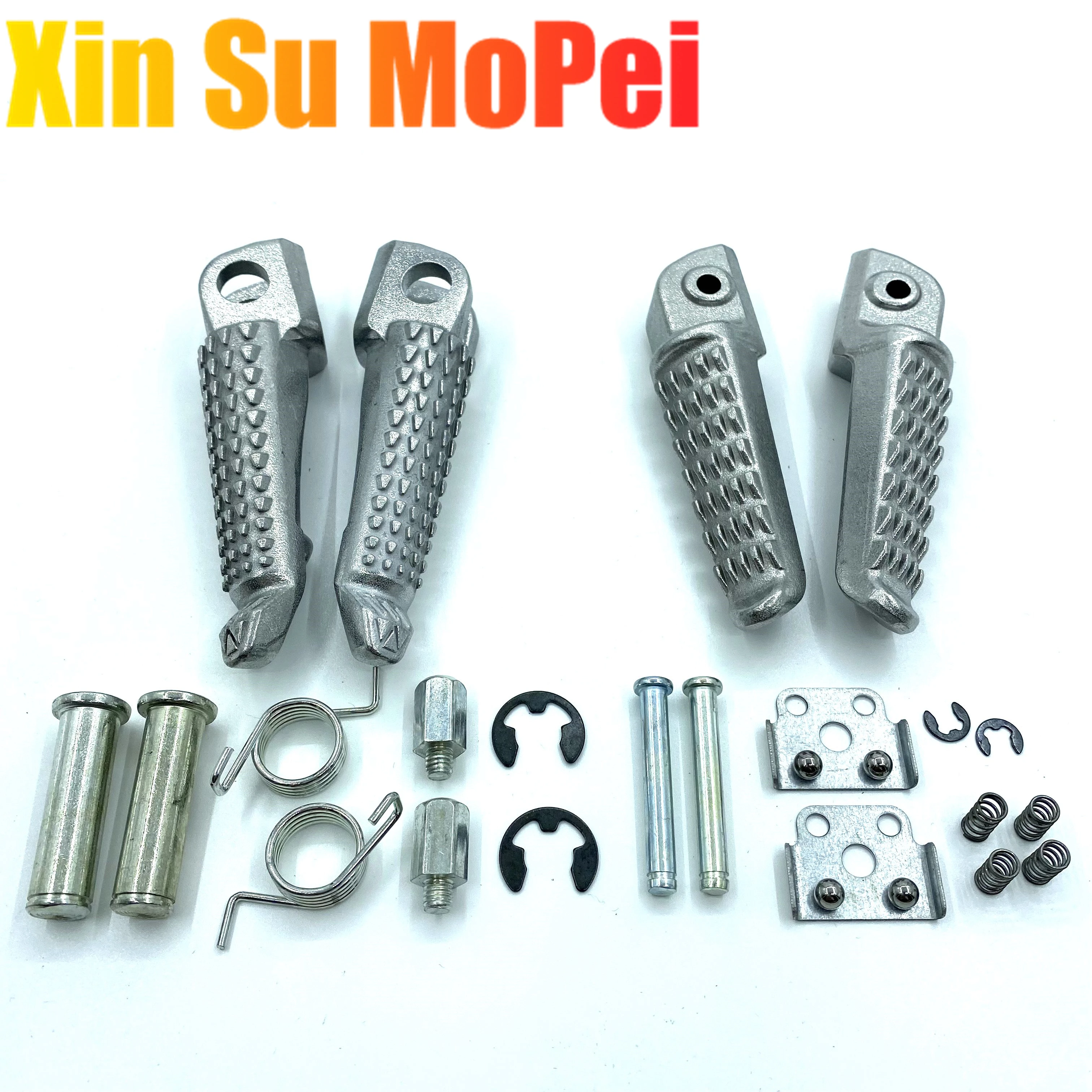 Motorcycle Front&Rear Foot Pegs Footrests For Kawasaki Ninja 250 Z750 ...