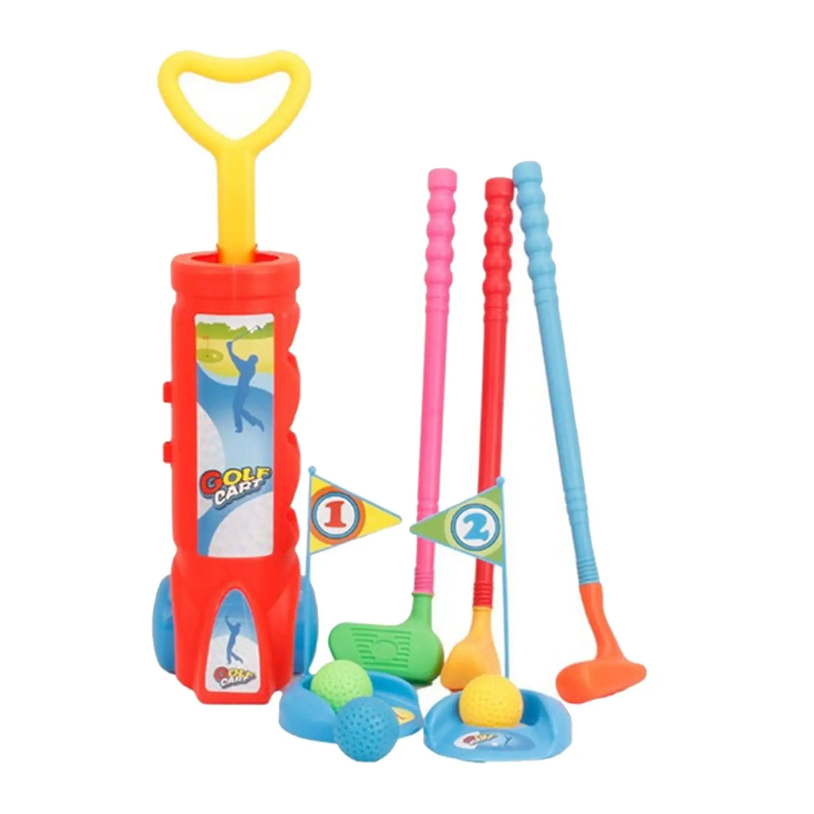 Plastic-Golfer-Toy-Toddler-Golf-Game-Toy-Set-Plastic-Golf-Clubs ...