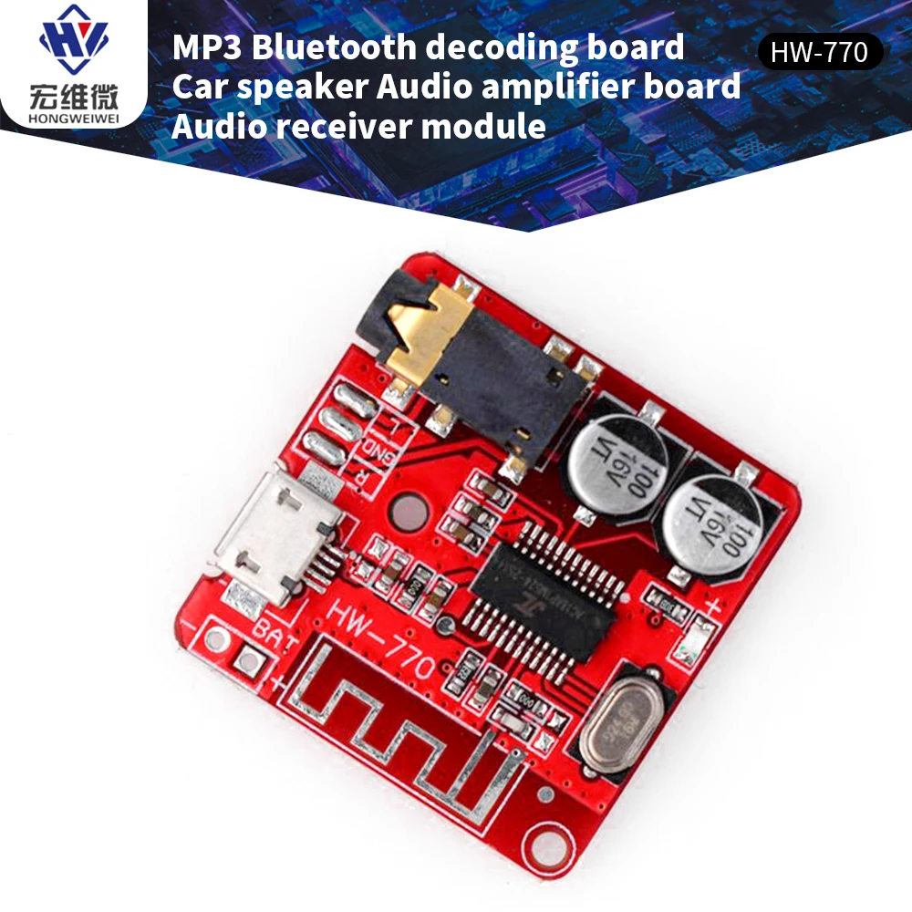 5pcs/lot Bluetooth-compatible 5.0 Audio Receiver Board Mp3 Lossless ...