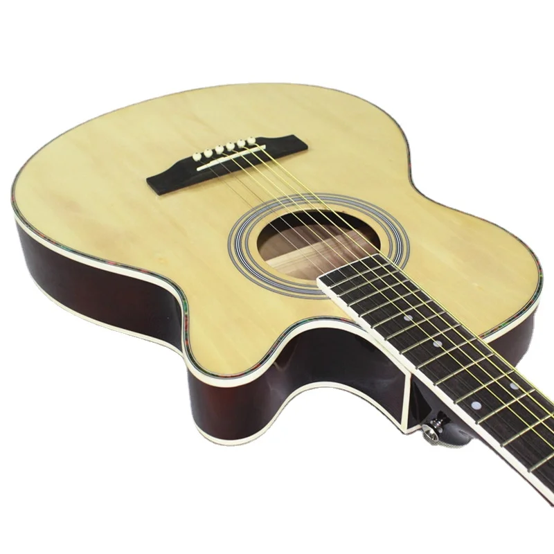 Thin-Body-Guitar-Acoustic-40-Inch-Electric-6-Steel-Strings-Flattop ...