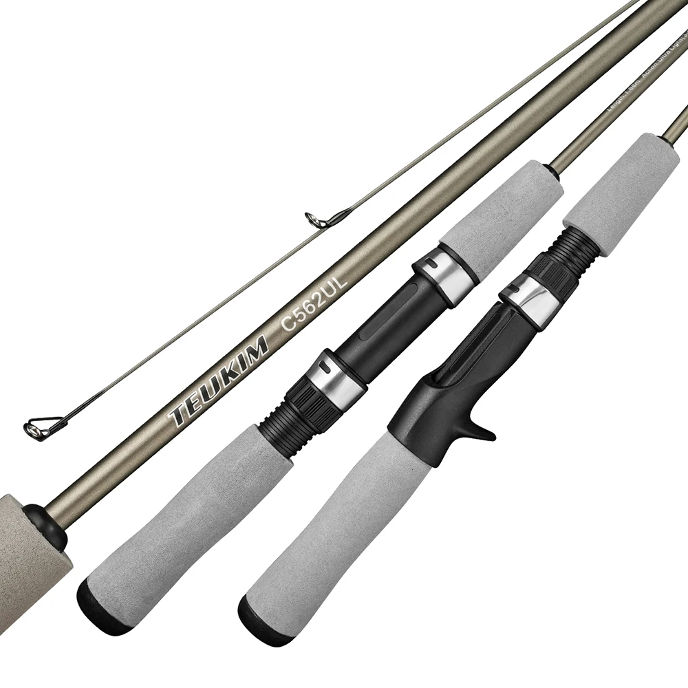 UL Ultra-light Carbon Fiber Fishing Rod Equipment for Bass Carp Trout ...
