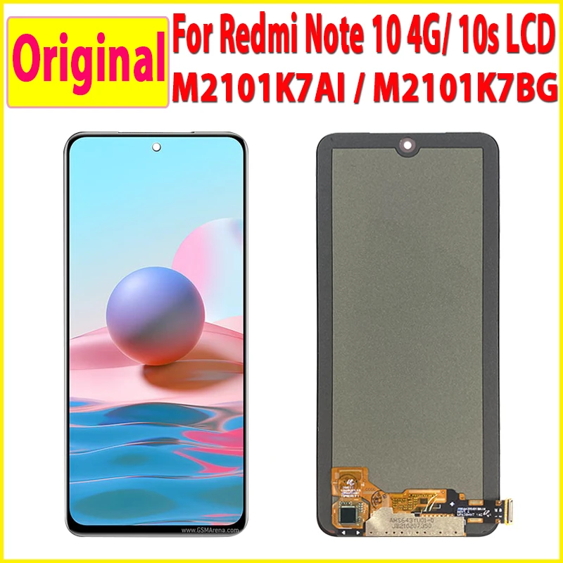 Original Incell For Xiaomi Redmi Note 10 4g Lcd +frame M2101k7ag Touch ...
