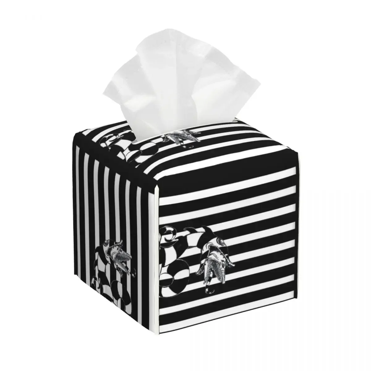 Custom Horror Movie Beetlejuices Tissue Box Cover PU Leather Square Tim ...