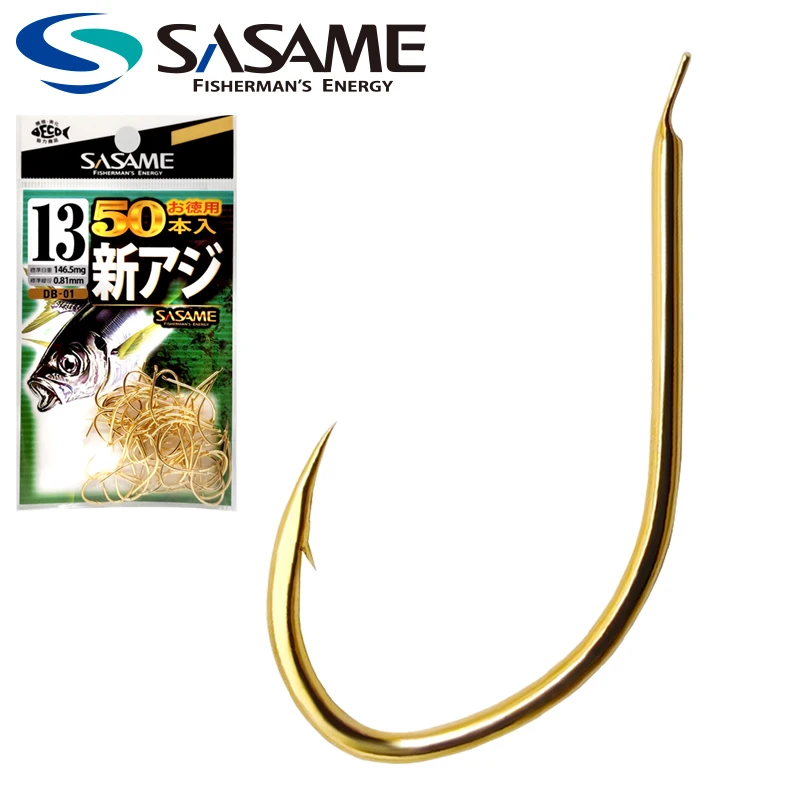 SASAME-50pcs-Shin-Aji-Fishing-Hook-Barbed-Finess-Hook-for-Mackerel ...