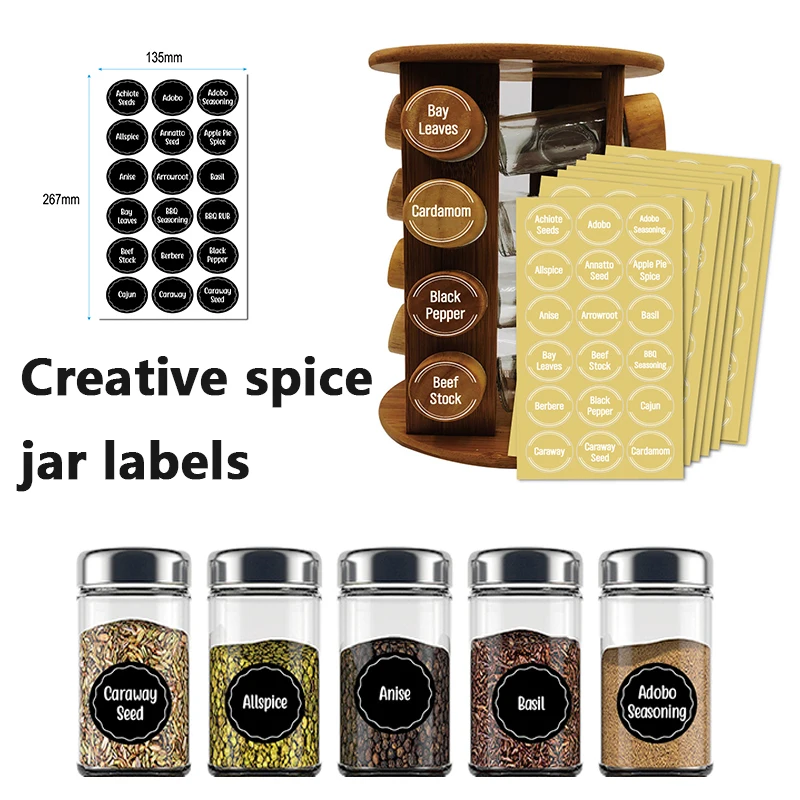 Spice-Jar-Labels-Food-Pantry-Stickers-Chalkboard-Stickers-Spice-Labels ...