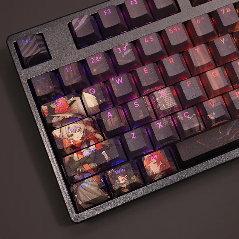 108Keys/Set Game Reverse:1999 PBT Anime Gaming Girl Cute Custom DIY ...