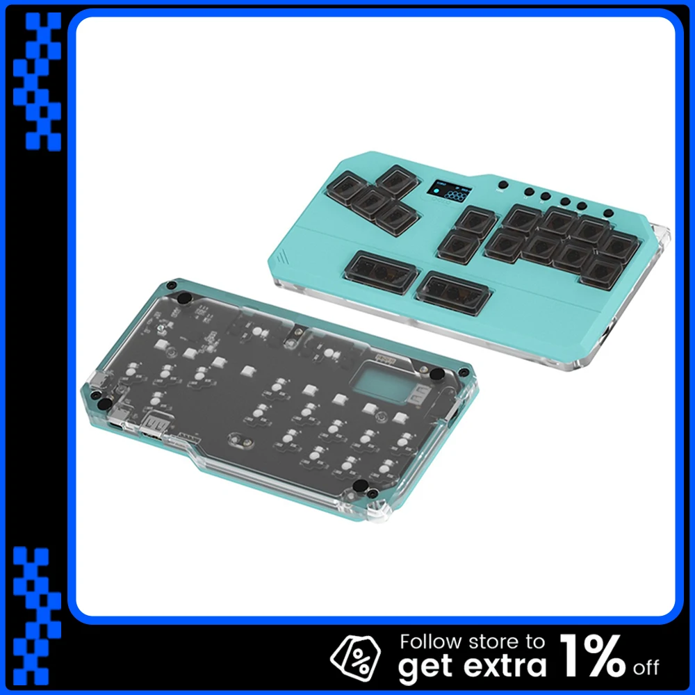 DOIO KBHX-01 SLIM Mechanical Keyboard Aluminum Short Switch MIXBOX Mini ...