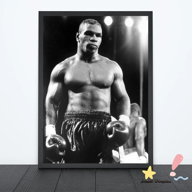 Mike Tyson Black And White Poster