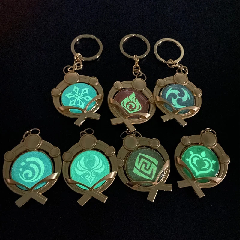 New-Luminous-Glass-Keychain-Anime-God-s-Eye-Genshin-Impact-Vision ...