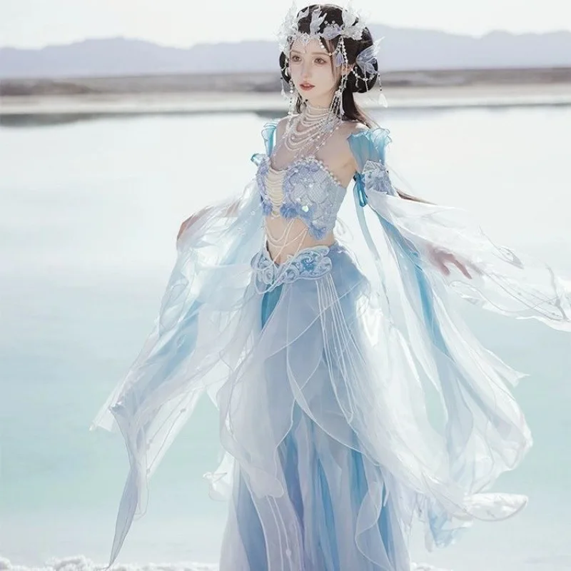 2025 Summer Exotic Series Mermaid Princess Chest-High Gradient Printed ...