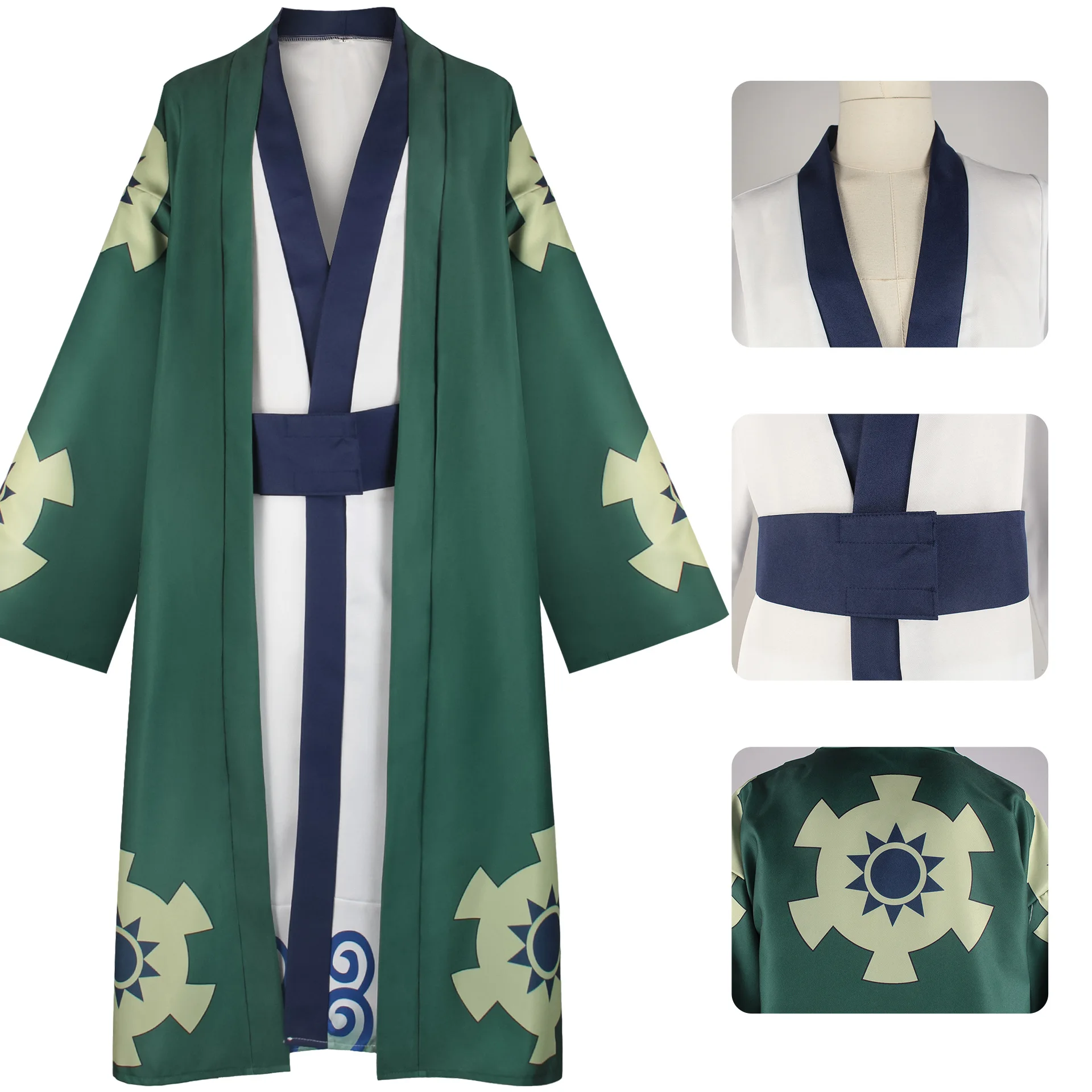 Treasure-Pirates-Cos-Suit-Country-Cos-Zoro-Shiro-Bathrobe-Kimono ...
