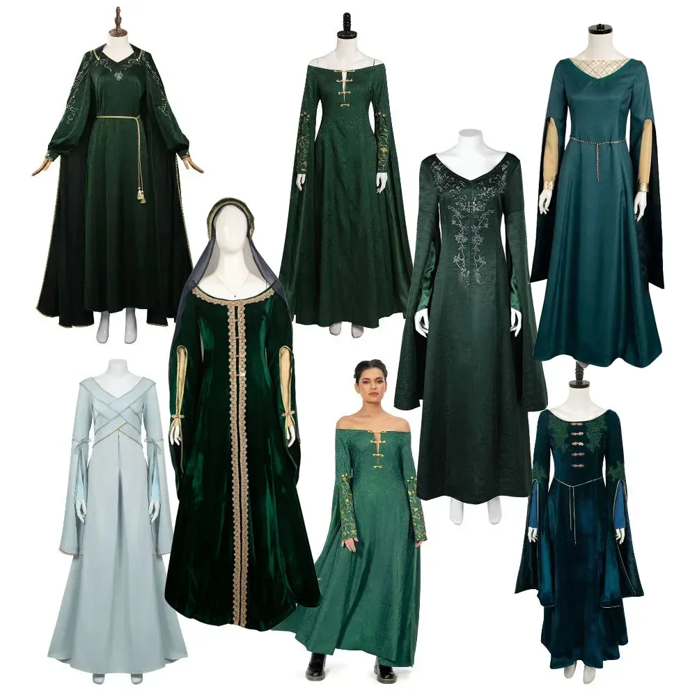 Dragon Alicent Cos Hightower Cosplay Fantasia Dress Costume Women Girls ...