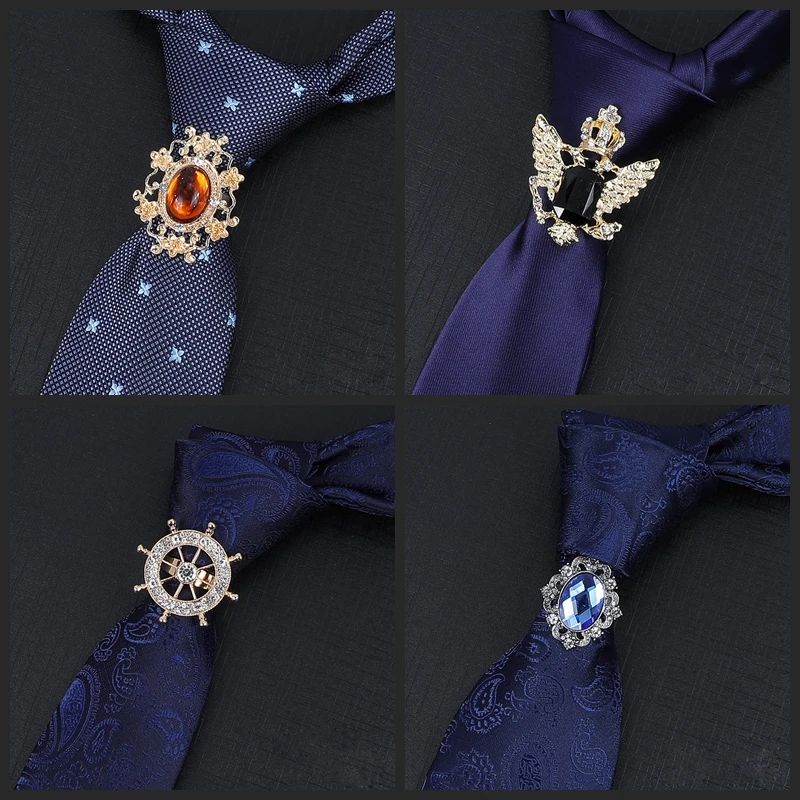 Vintage Tie Buckle Silk Scarf Button Ship Rudder Eagle DIY Tie Band ...