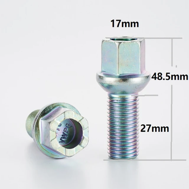 4pcタイヤネジホイールハブボルトネジM14 * 1.5アウディA6L A4L A1 A3 A4 A5 A6 A7 A8 C7