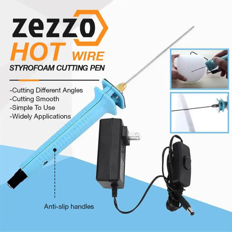 Zezzo-Hot-Wire-Styrofoam-Cutting-Pen-Electric-Foam-Cutter-Polystyrene ...