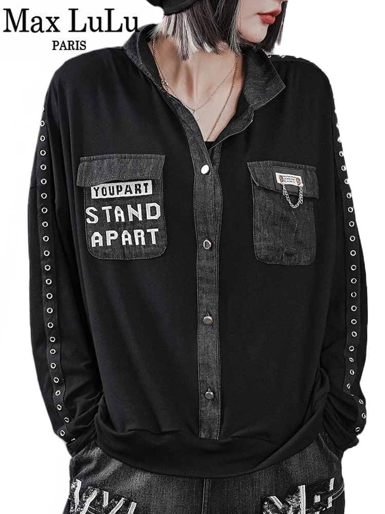 Max-LuLu-2023-Fashion-Streetwear-Womens-Fall-Loose-Printed-Punk-Tshirts-Ladies-Classic-Vintage ...