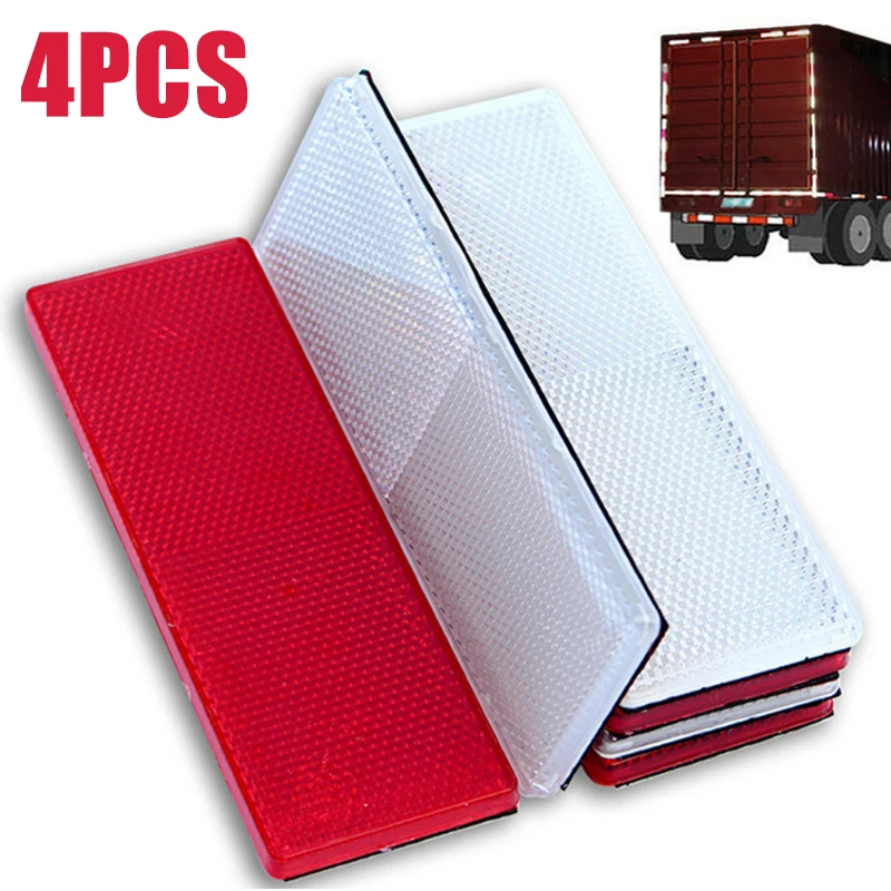 Night Reflective Warning Plate Stickers for Car Truck Motorcycle Safety ...