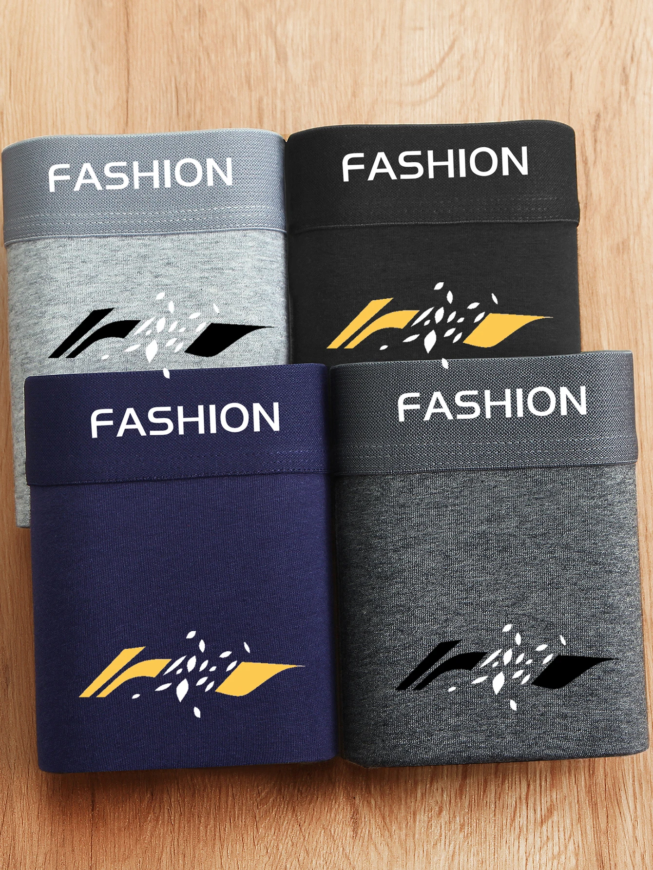 4 pieces of men's underwear, soft, omfortable and breathable fashion ...