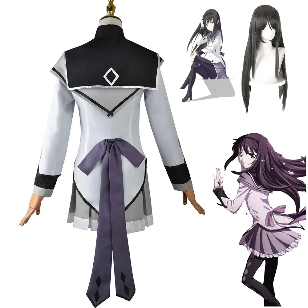 Anime-Magical-Girl-Akemi-Homura-Cosplay-Costumes-Halloween-Costumes-for ...