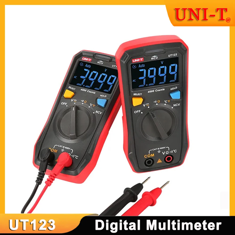 UNI-T-Auto-Range-Mini-Digital-Multimeter-Temperature-Tester-UT123 ...