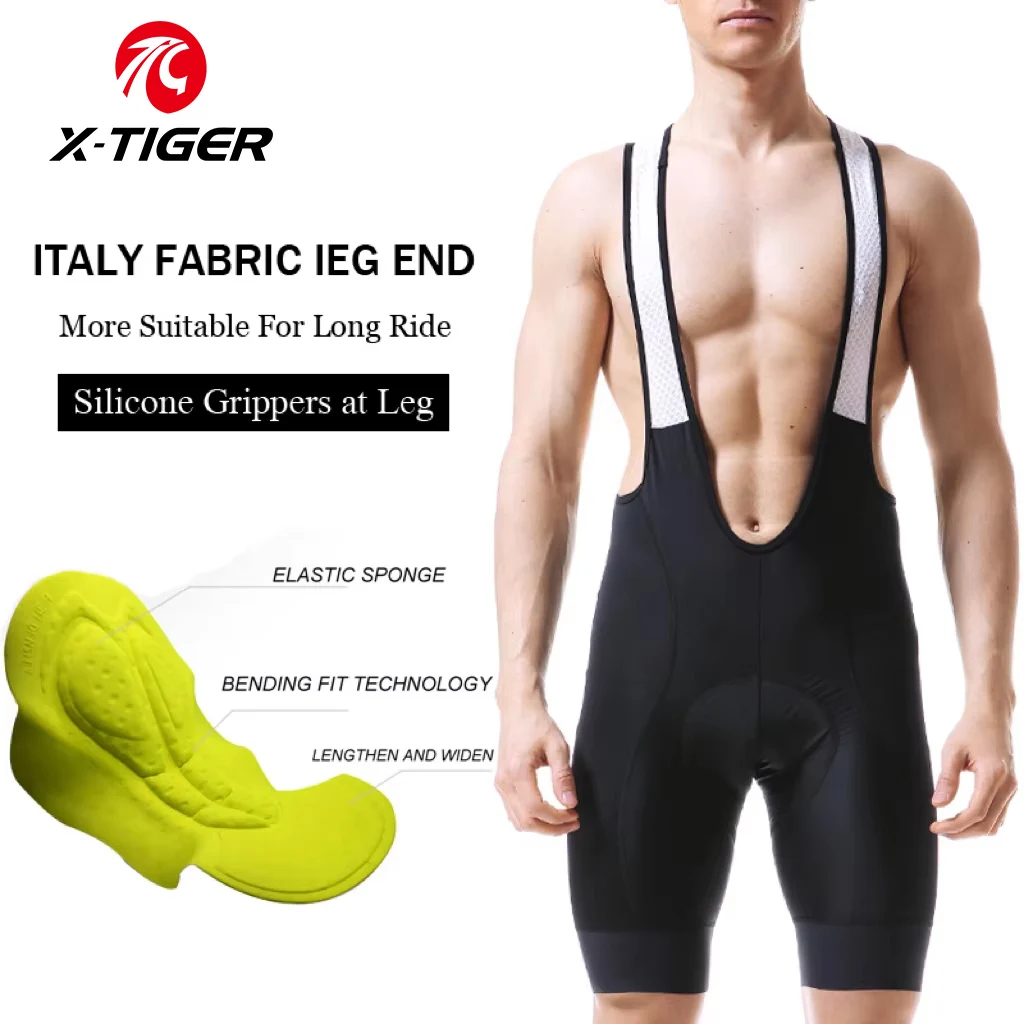 X-TIGER Cycling Shorts Triathlon Thickened 5D Gel Pad Lycra Bike Shorts ...