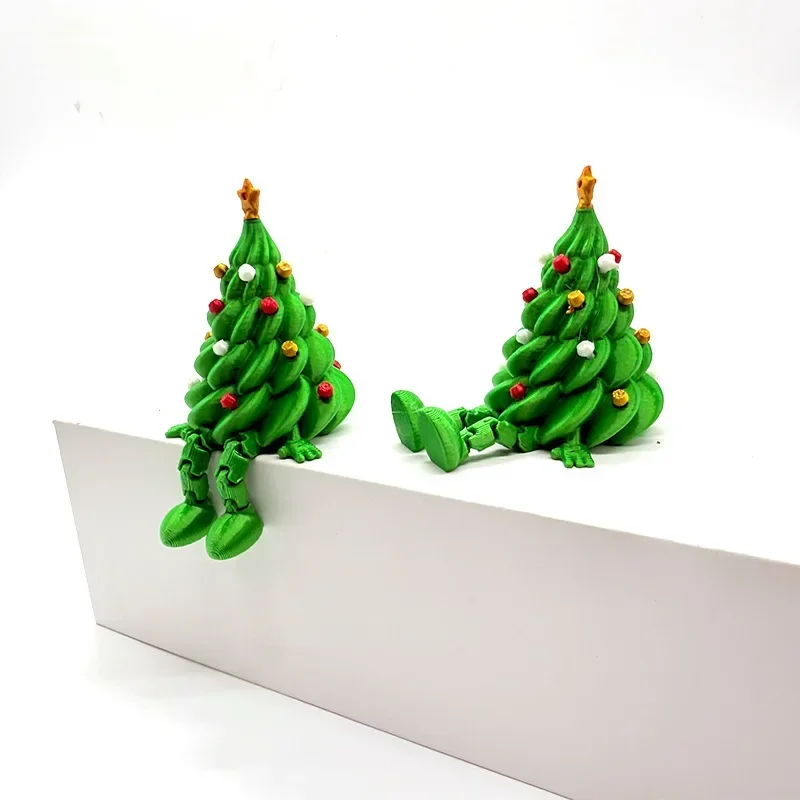 3D-Printed Christmas Tree Figures, Mobile Christmas Decorations And ...
